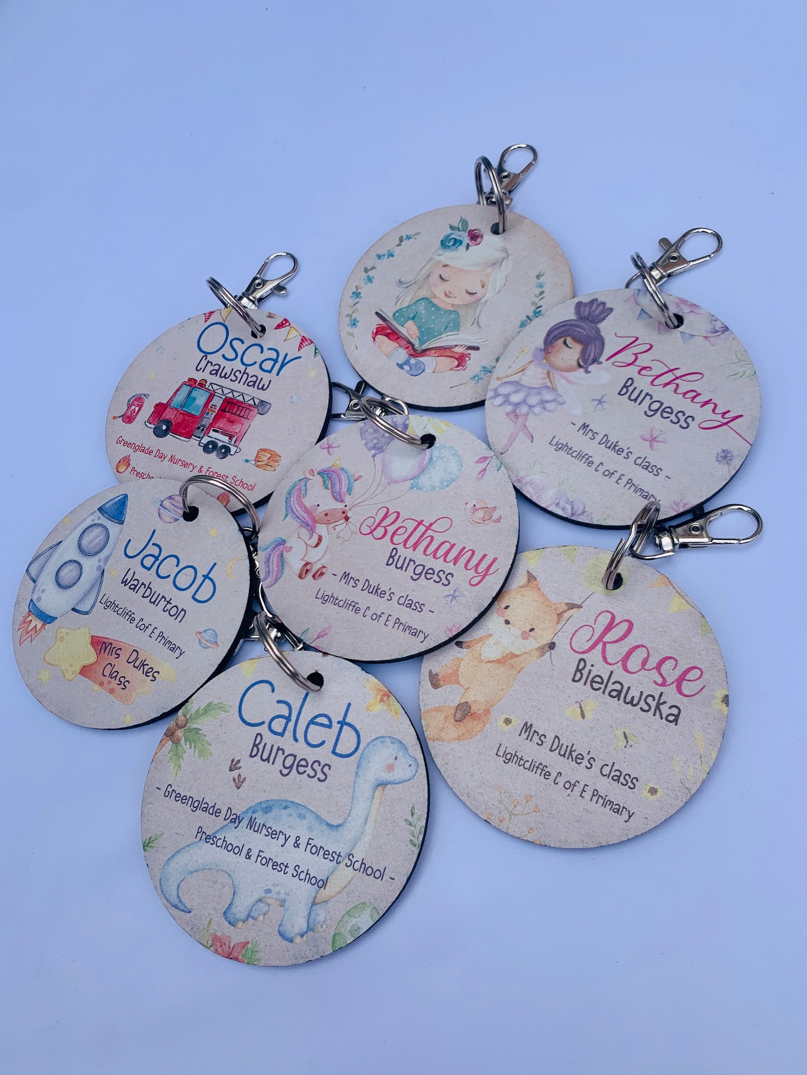 Book Bag Tag | Backpack Tag| Name Keyring | Back to School | Starting ...
