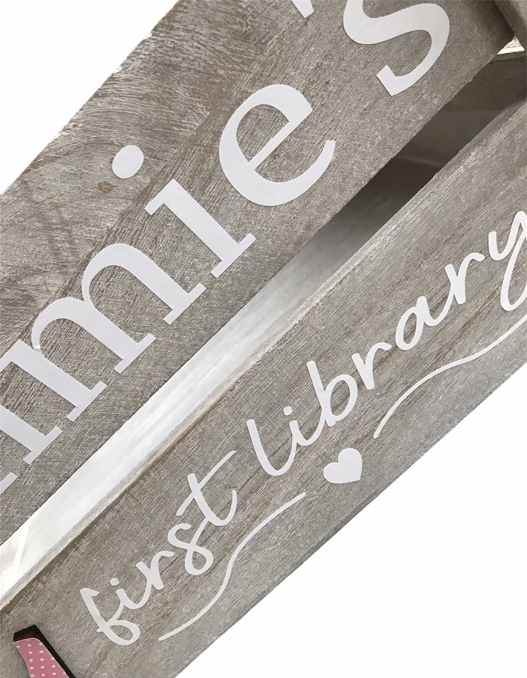 Large Personalised Wooden Letter Box / Crate Book Toy Teddy - Etsy UK