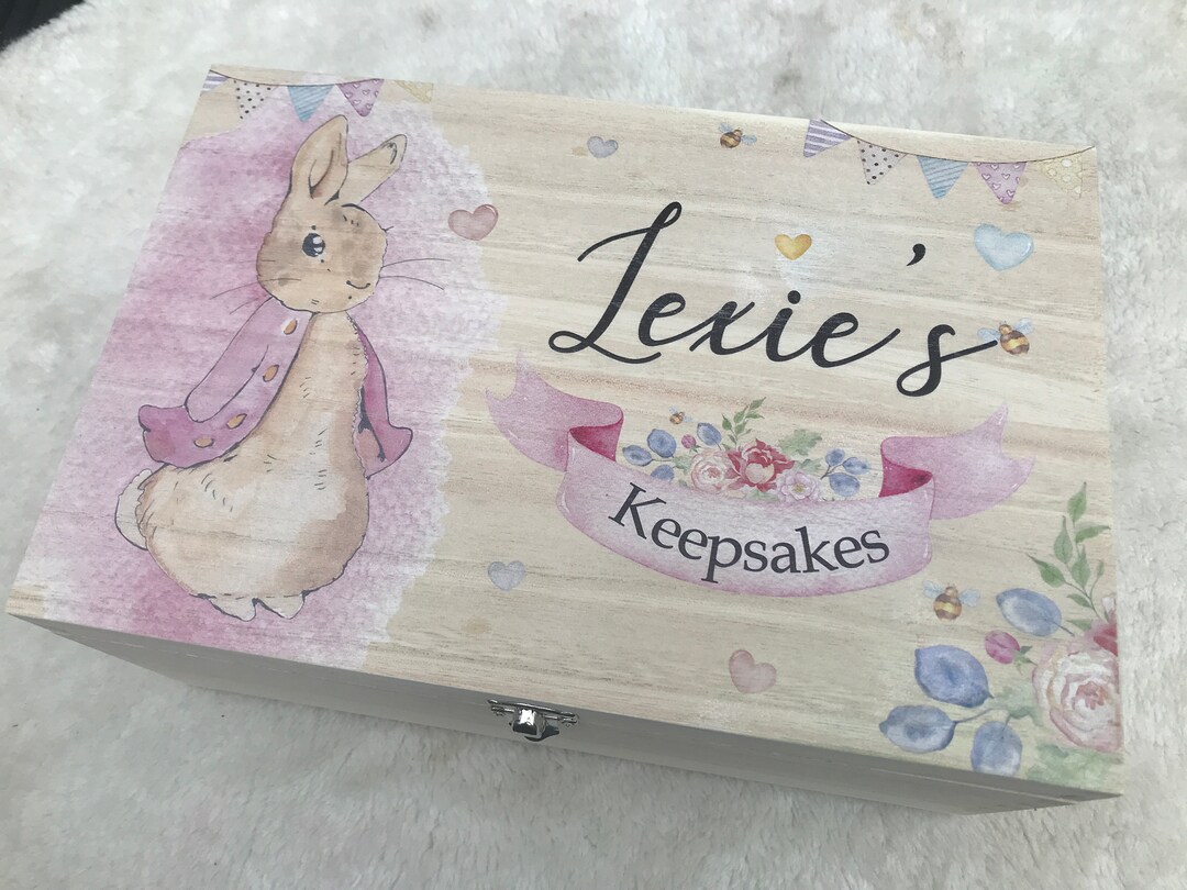 Personalised Wooden Keepsake Box Memory Box Children Box Baby Box ...
