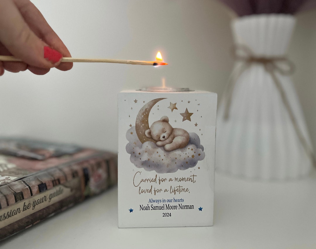 Memory Candle Holder, Baby Loss Candle, Memorial Candle, Sympathy ...