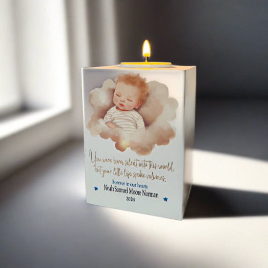 Memory Candle Holder, Baby Loss Candle, Memorial Candle, Sympathy ...