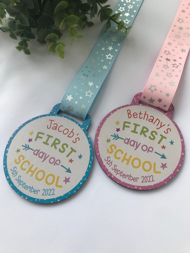 First Day of School Medal School Starter Medal Back to - Etsy