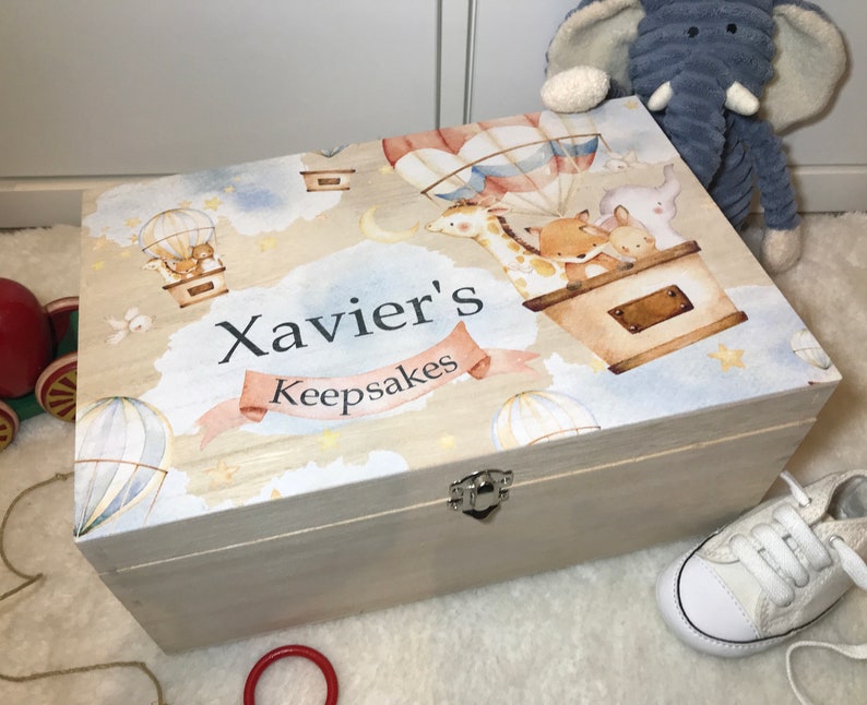 Personalised Wooden Keepsake Box Memory Box Children Box - Etsy