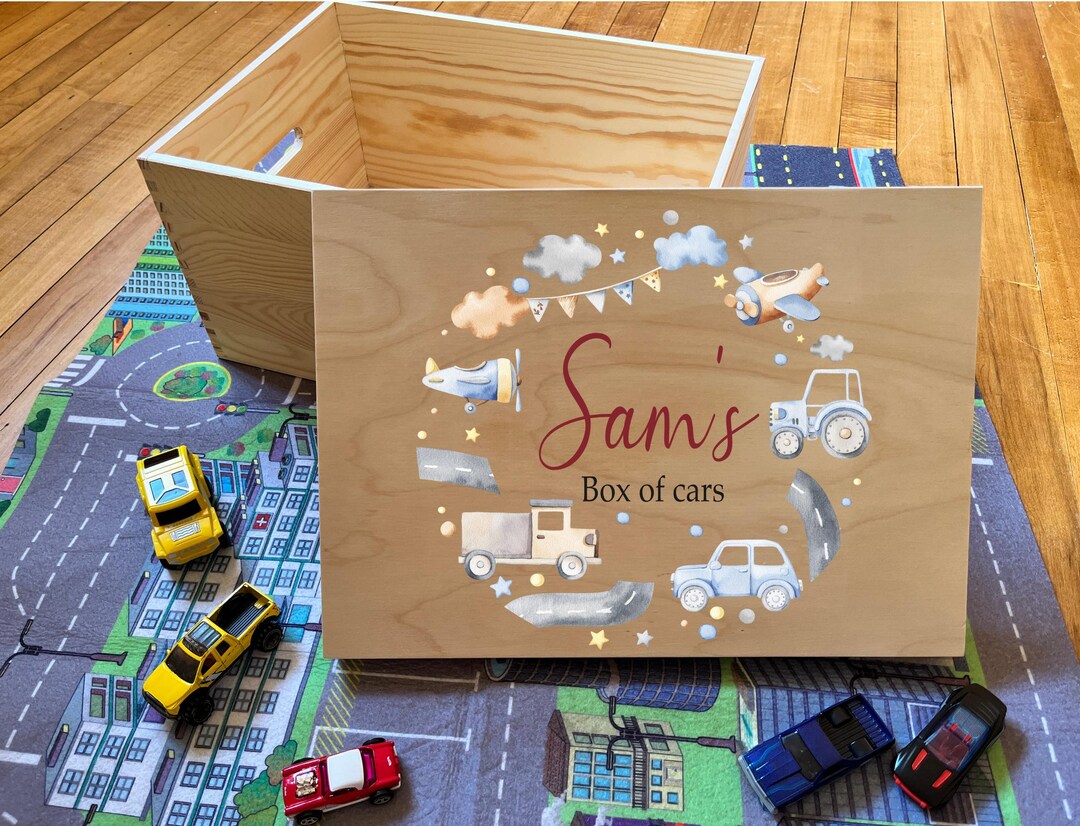 Transport Toy Box With Lift off Lid, Keepsake, Memory, New Baby Gift ...