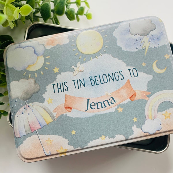 Large Tin Box - Etsy