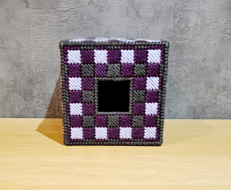 A Stag in Plaid (purple) - Tissuebox Cover - Etsy