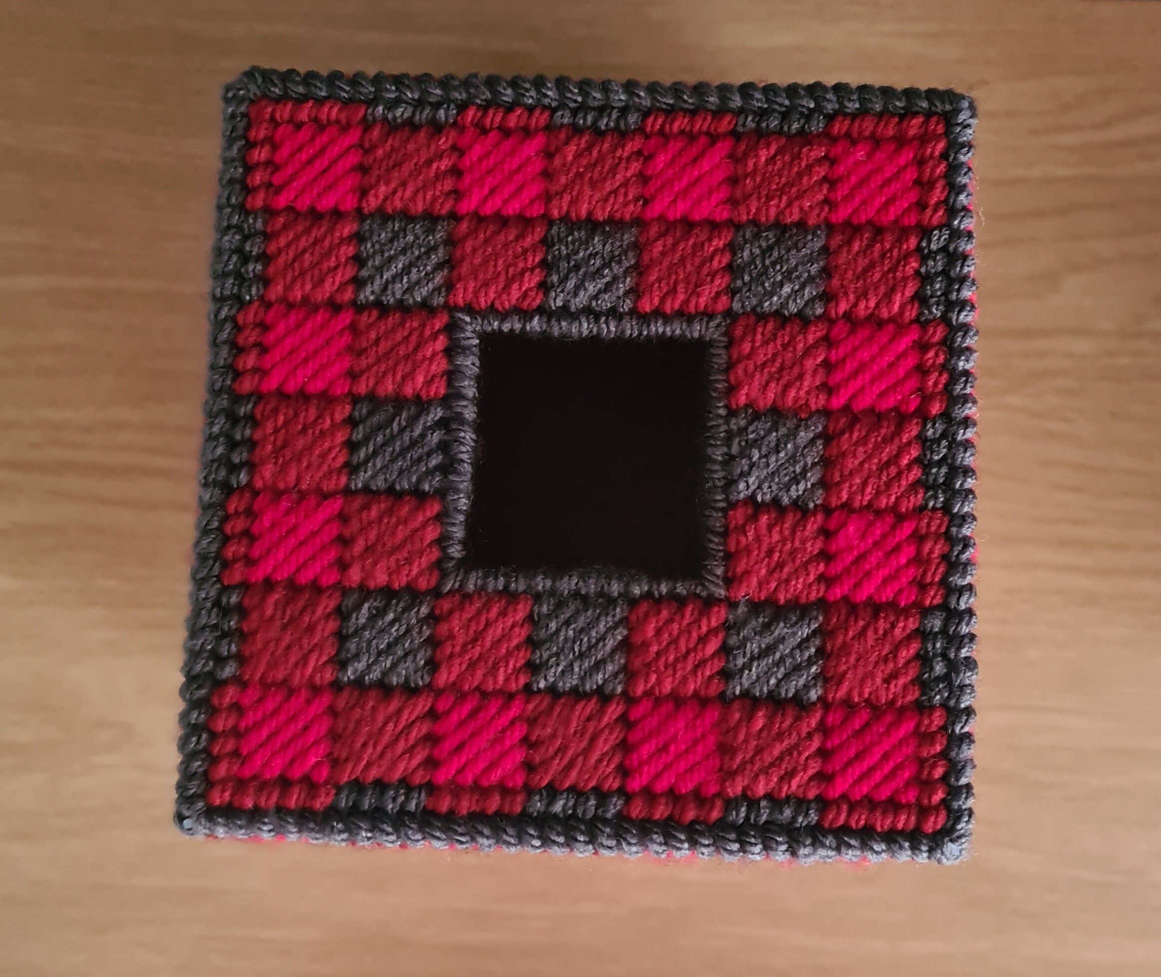 A Stag in Plaid (red) - Tissuebox Cover - Etsy