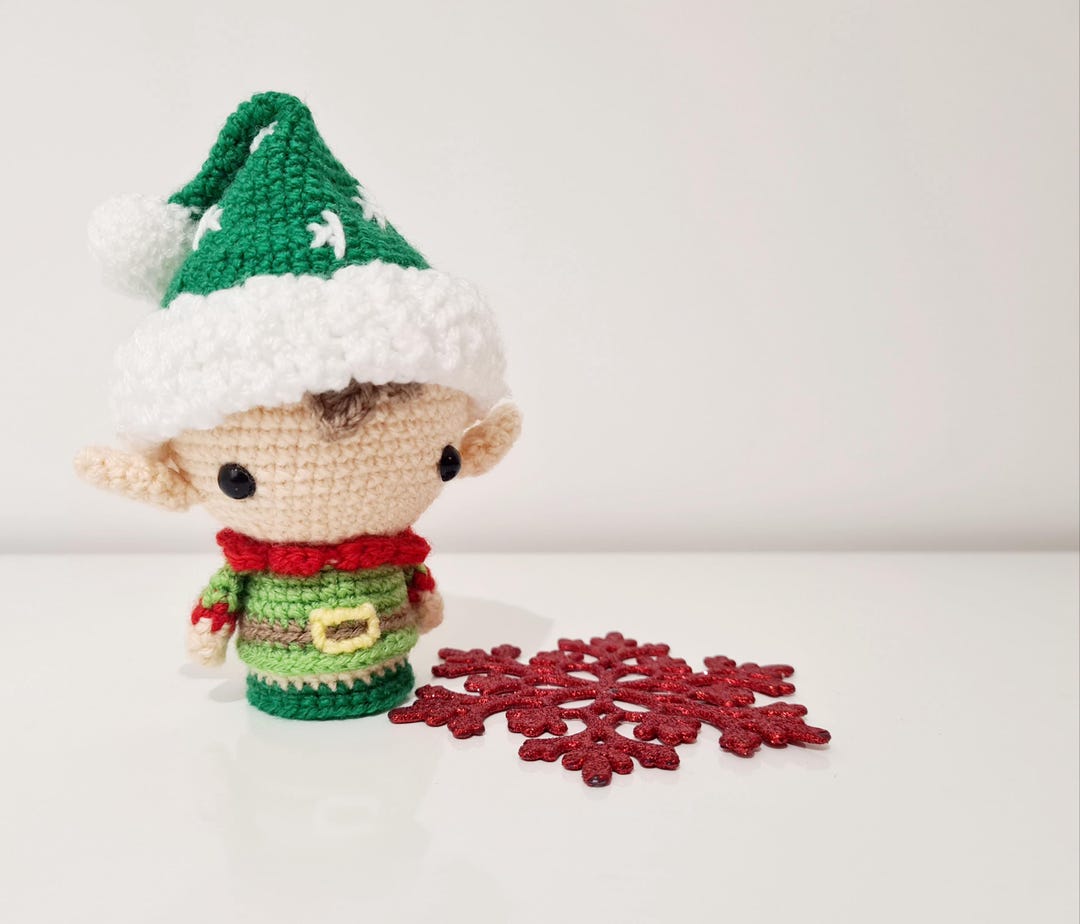 Mini Crochet Christmas Characters - Little Elf - Etsy UK