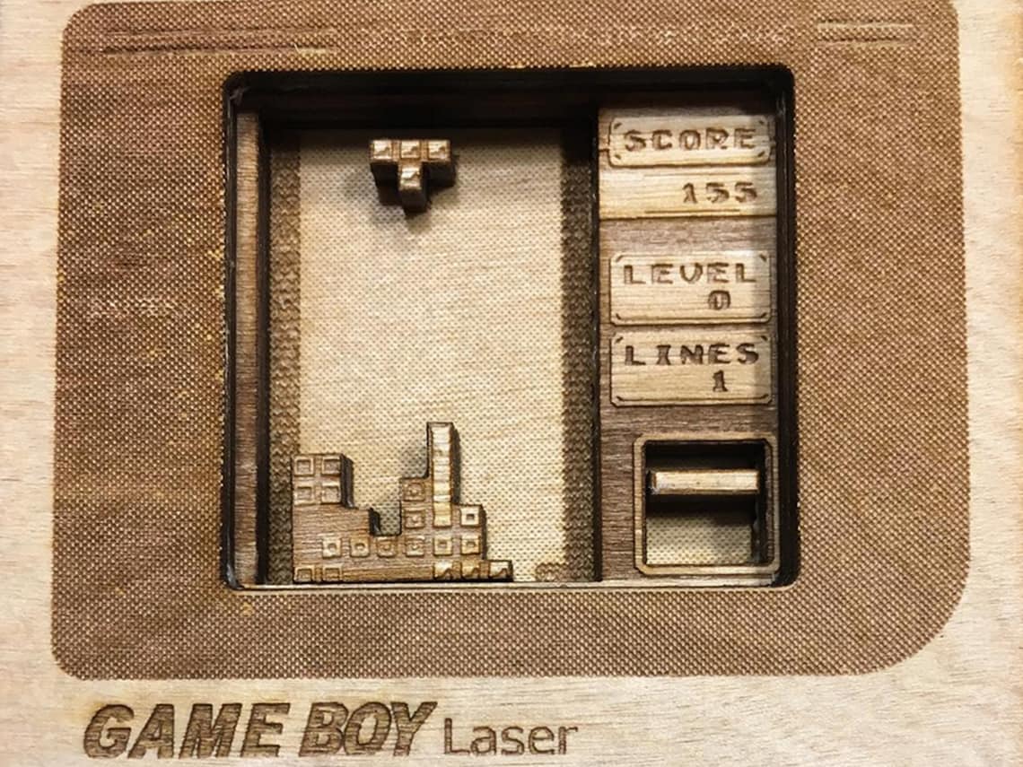 SVG Gameboy Lasercut With Interchangeable Diorama Cartridge for ...