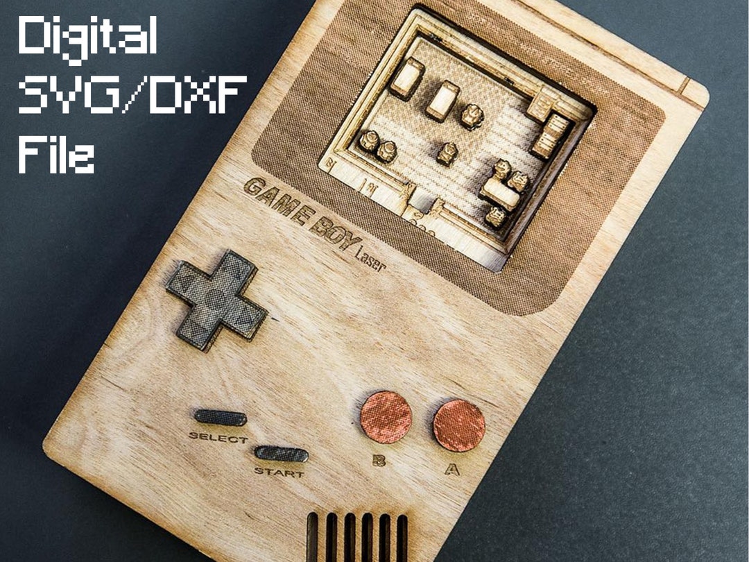 SVG Gameboy Lasercut With Interchangeable Diorama Cartridge for ...