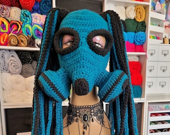 CROCHET PATTERN: Gas Mask Helmet - Halloween Hat With Mask PDF - Etsy