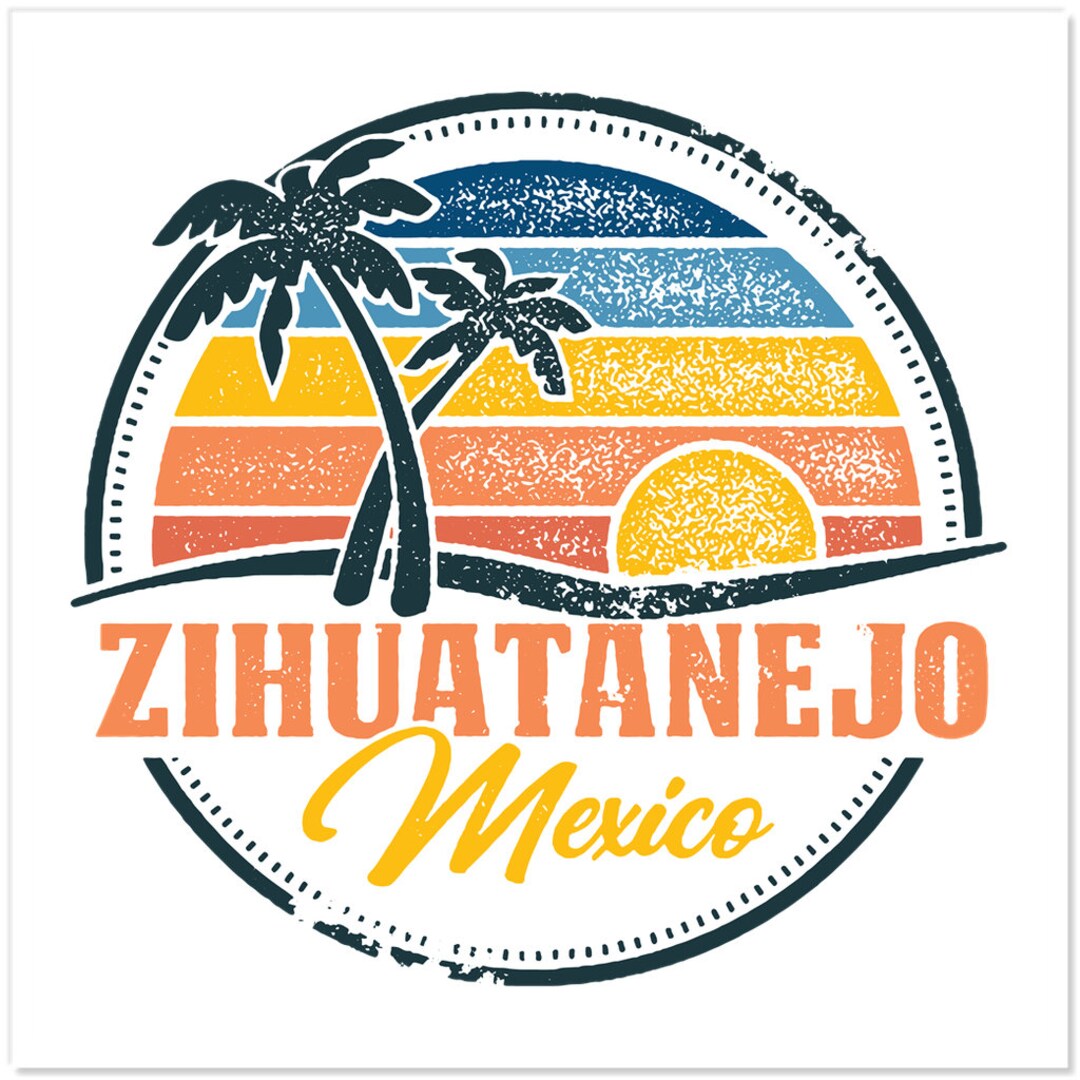 Zihuatanejo México Kiss Cut Stickers - Etsy España