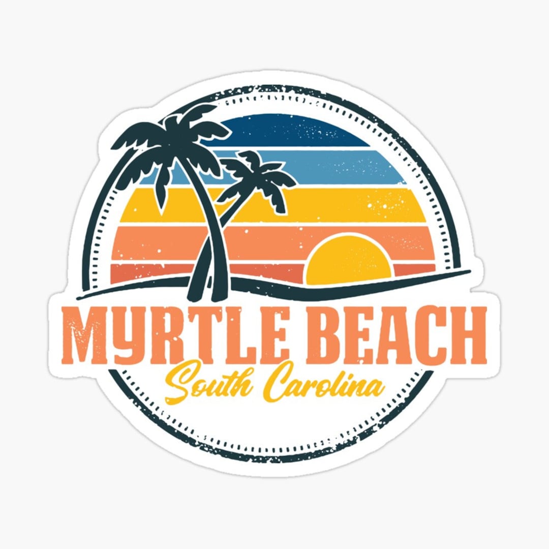 Myrtle Beach South Carolina Vintage Design - Etsy