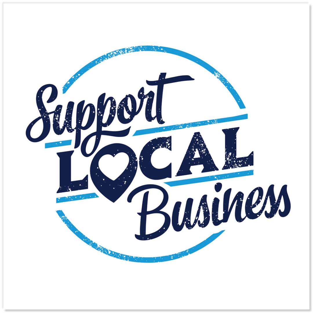 Support Local Business Stickers - Etsy