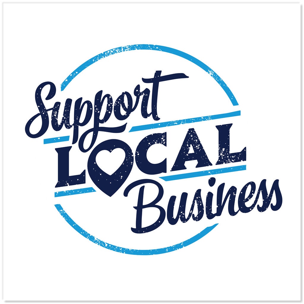 Support Local Business Stickers - Etsy