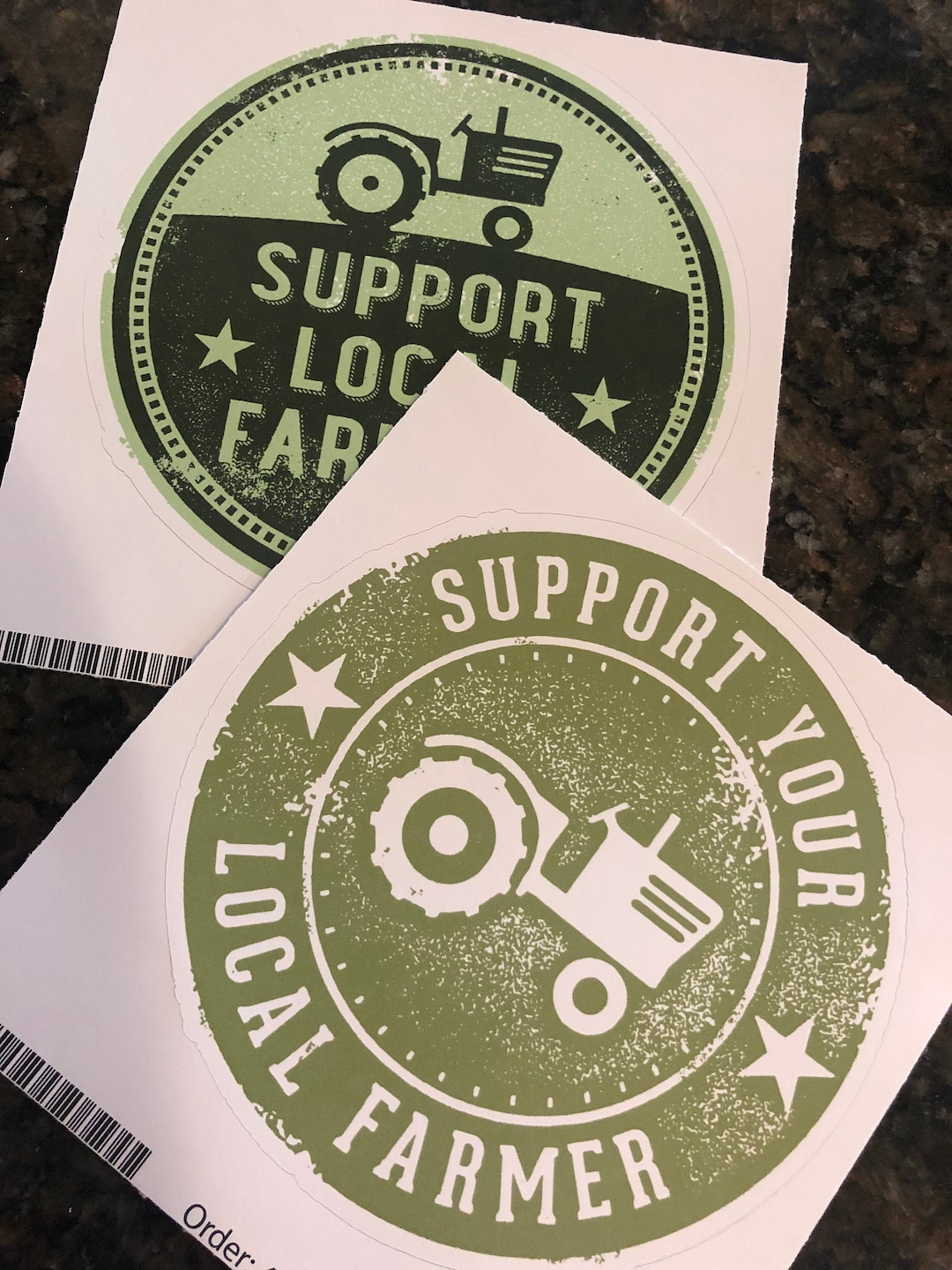 Support Your Local Farmers - 2 Pack of Stickers - Etsy