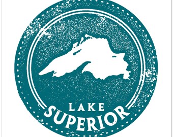 Lake Superior Vinyl Stickers - Etsy