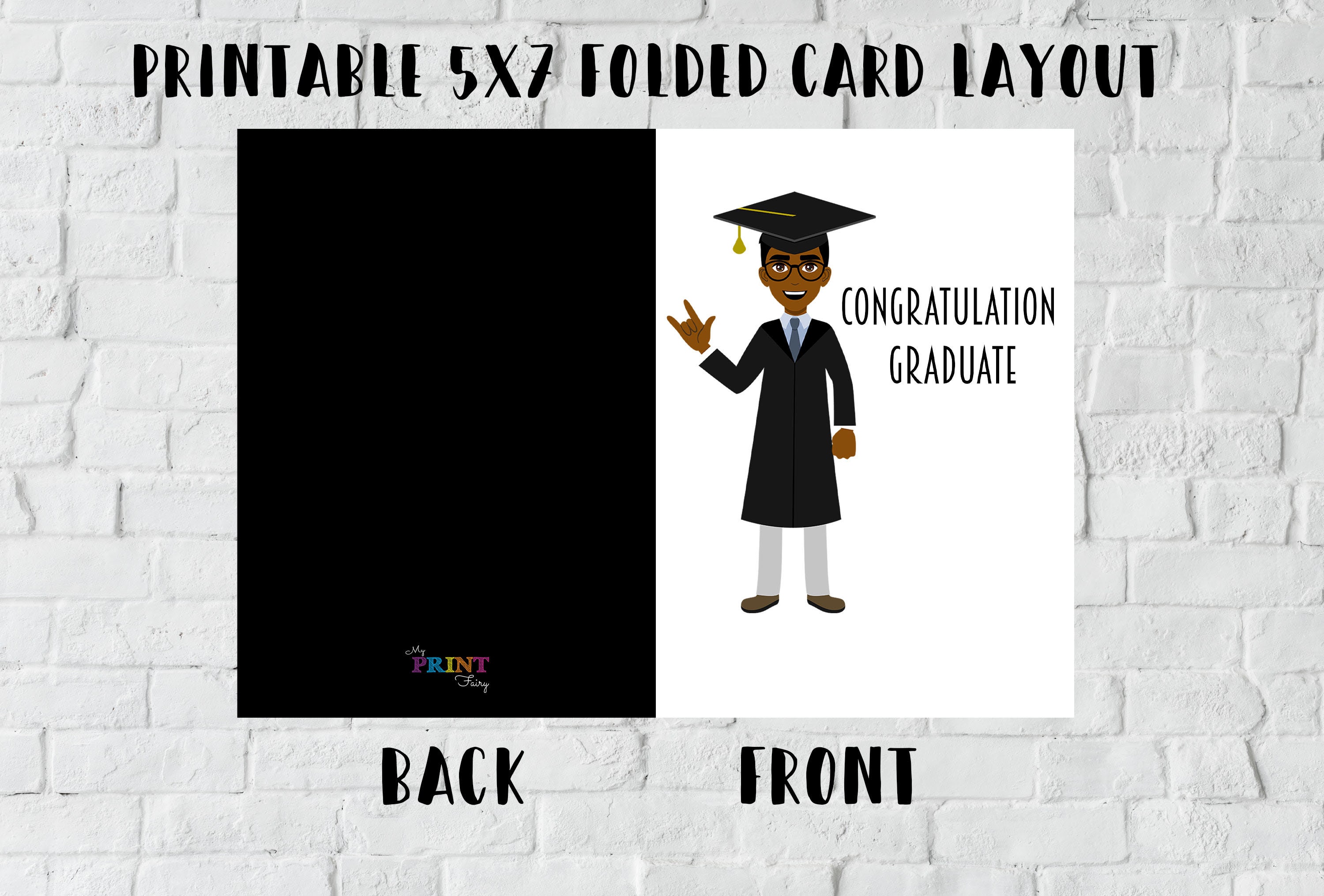 Printable American Sign Language Congratulation Graduation Card ...