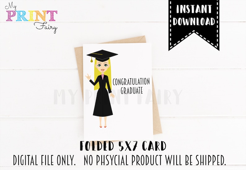 Instant Download Graduation Card Sign Language I Love You ASL ...
