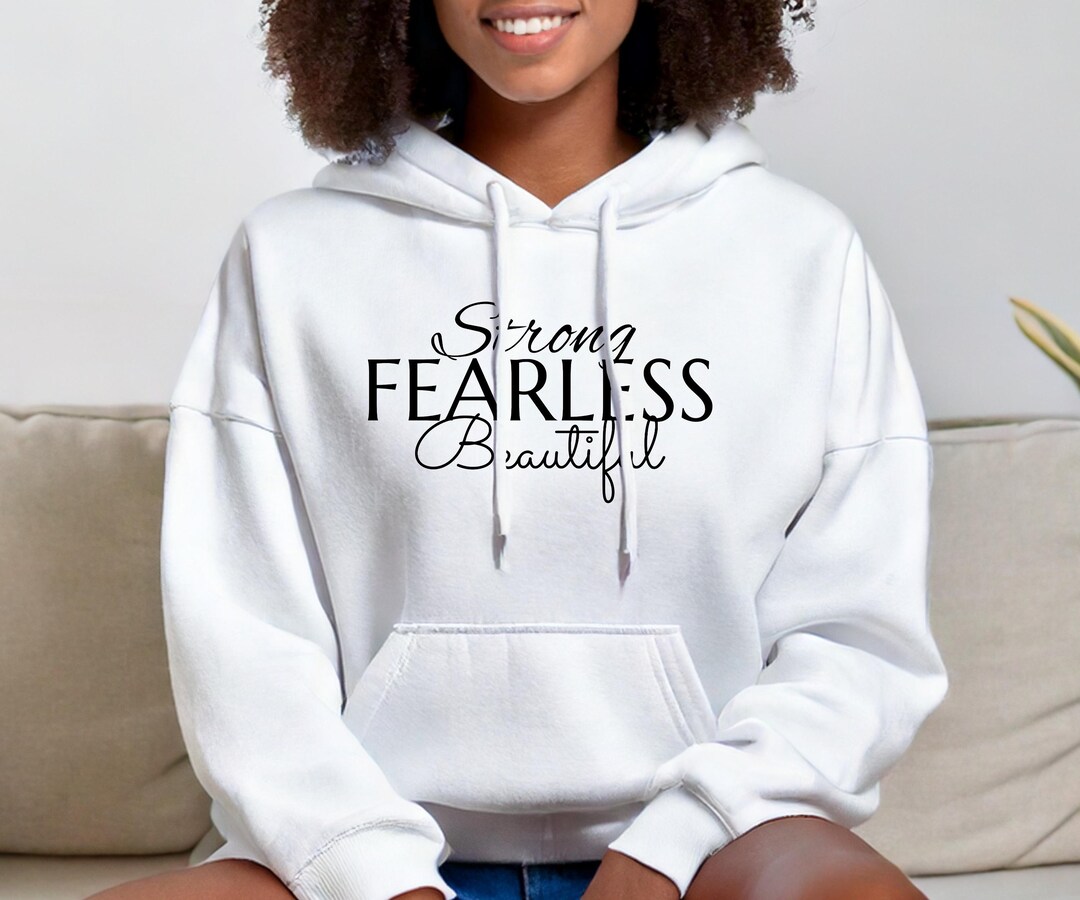 Custom Empowerment & Affirmation Fleece Hoodie | Casual Wear, Inspirational Gift, Cozy Spring ...