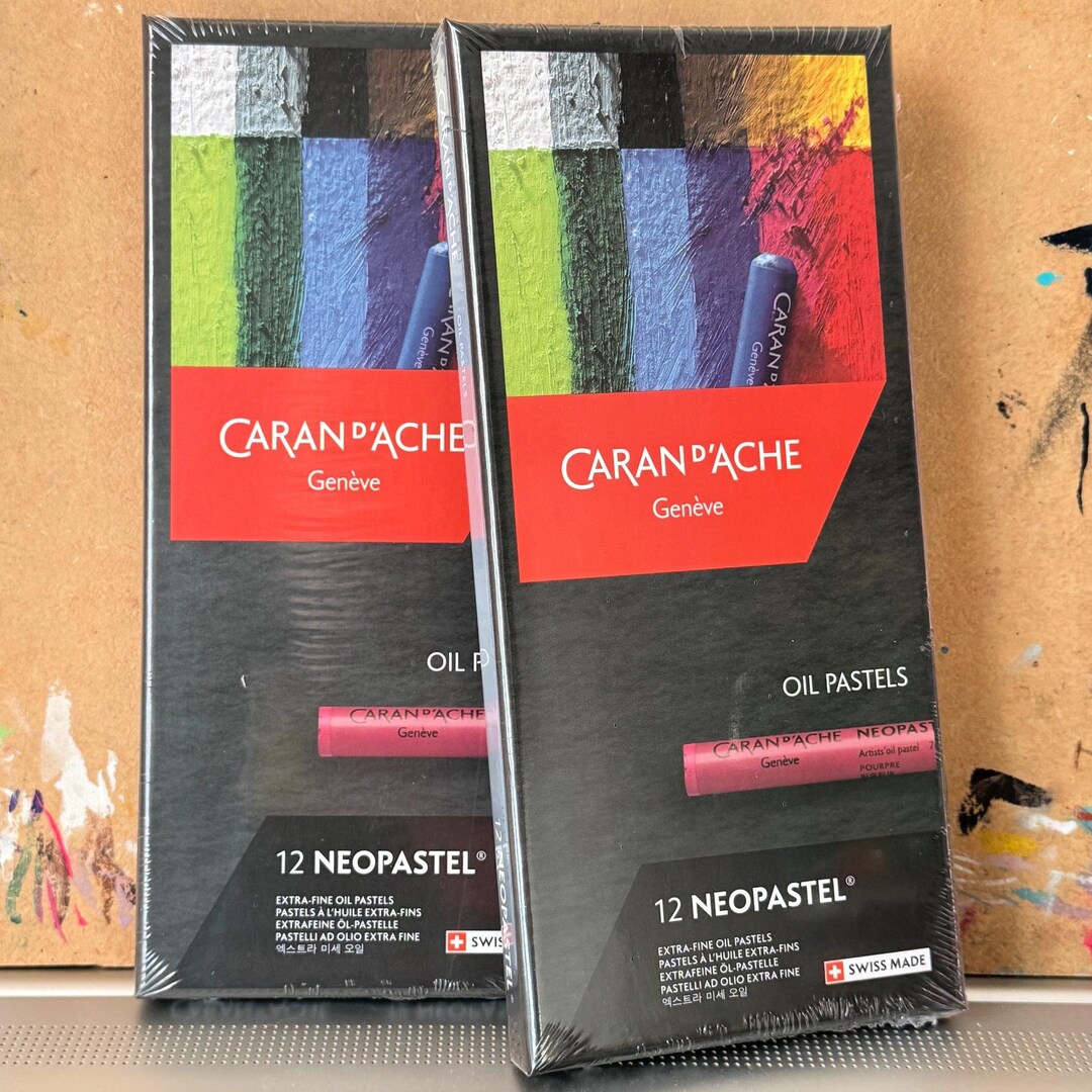 CARAN D'ACHE 12 Neopastel Box Set | Swiss Made Extra-fine Oil Pastels ...