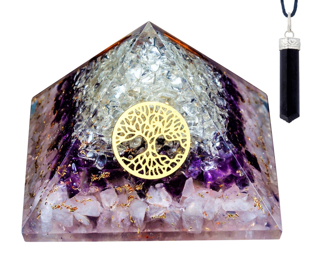 Orgone Pyramid EMF Protection Energy Generator Reiki Energized Chakra ...