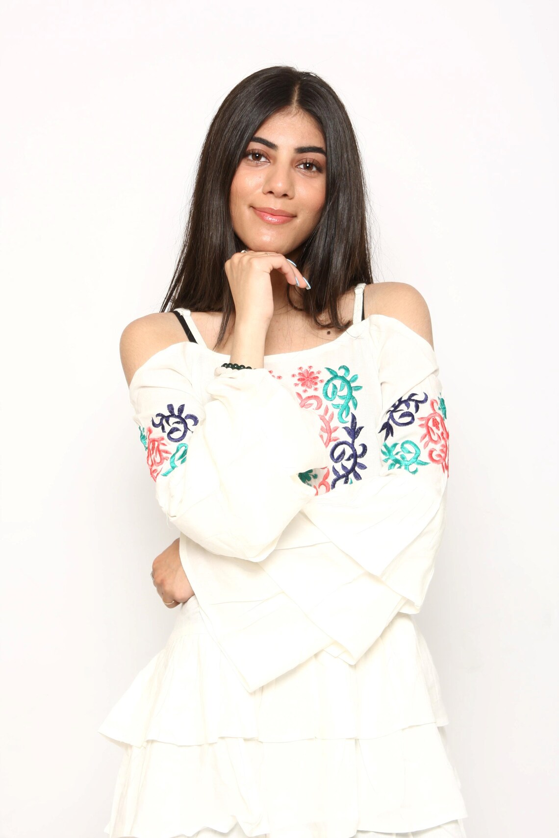 Boho Dress Bliss Creation Dress Short Frill Dress/embroidered - Etsy