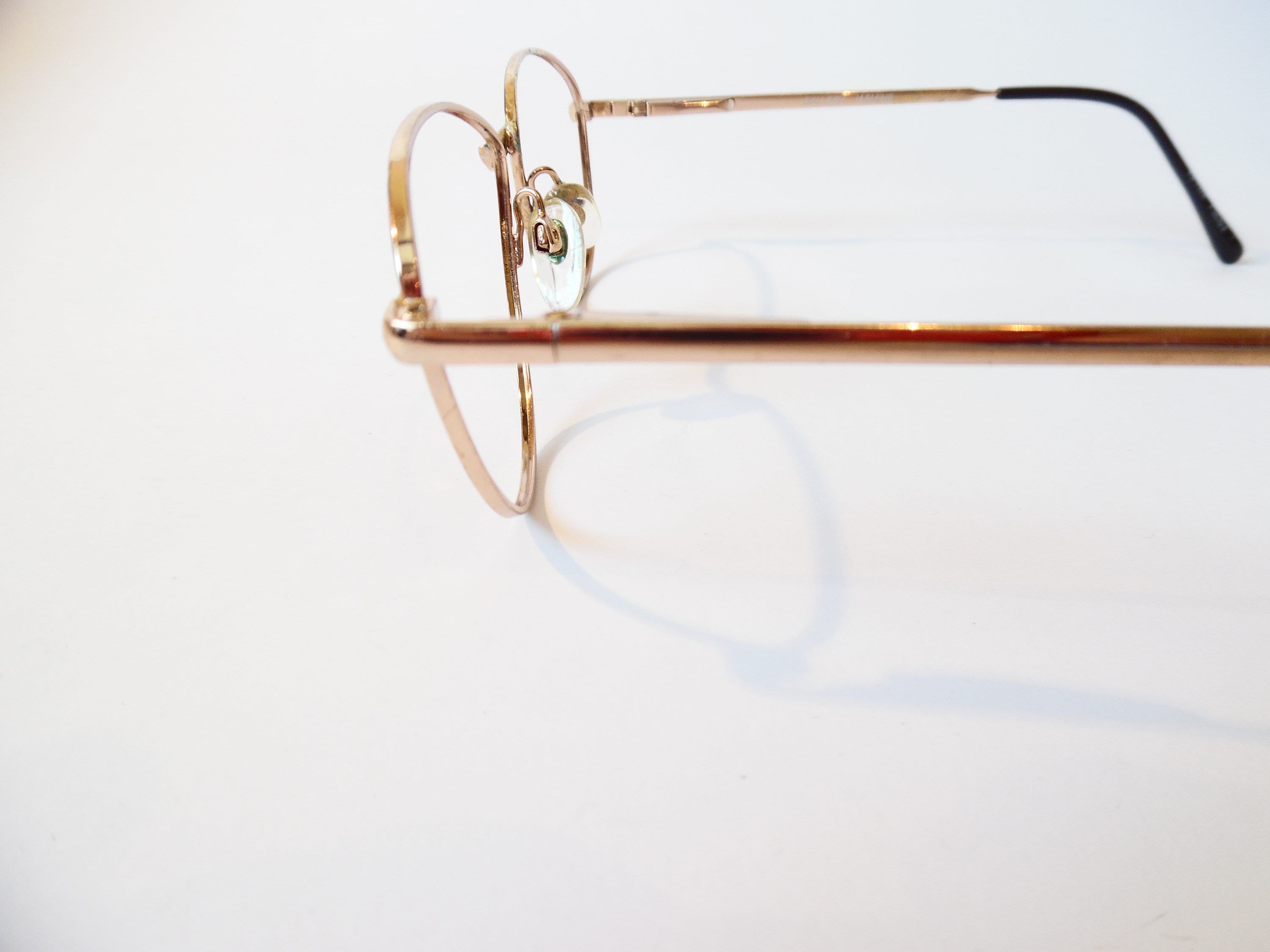 Vintage Womens KENMARK GALLERY -JASMINE Eyeglasses Gold Used Frame Made ...