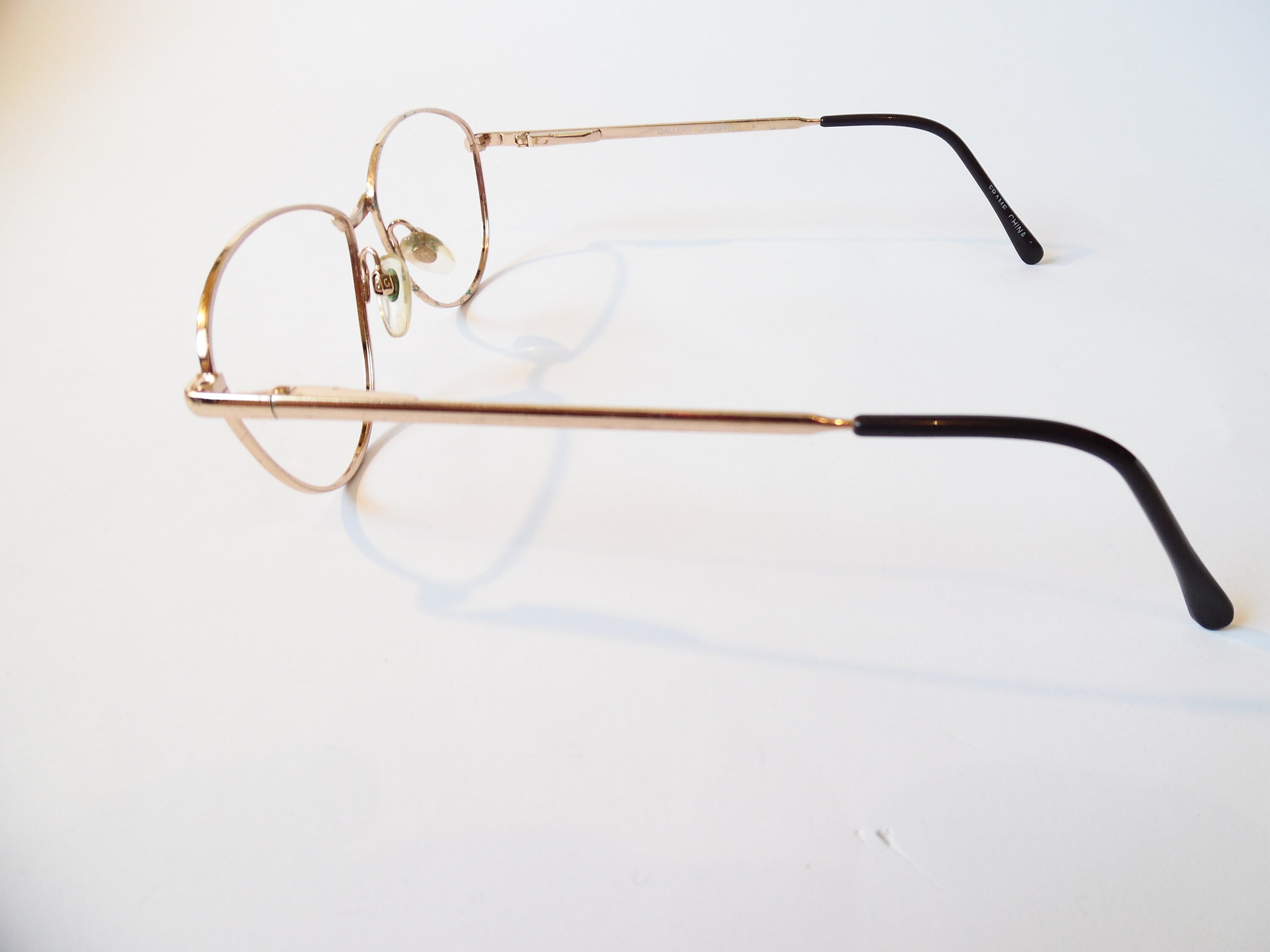 Vintage Womens KENMARK GALLERY -JASMINE Eyeglasses Gold Used Frame Made ...