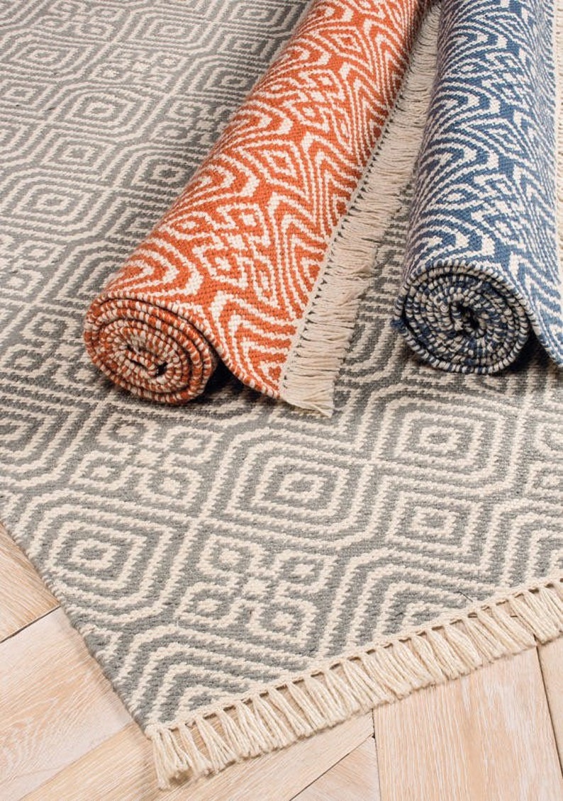 Diamond Pattern Indoor Outdoor Area Rug - Etsy