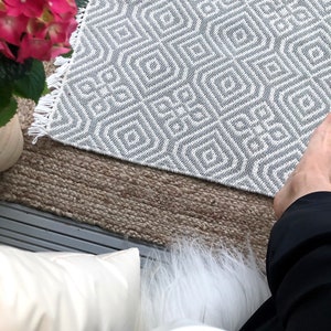 Diamond Pattern Indoor Outdoor Area Rug - Etsy