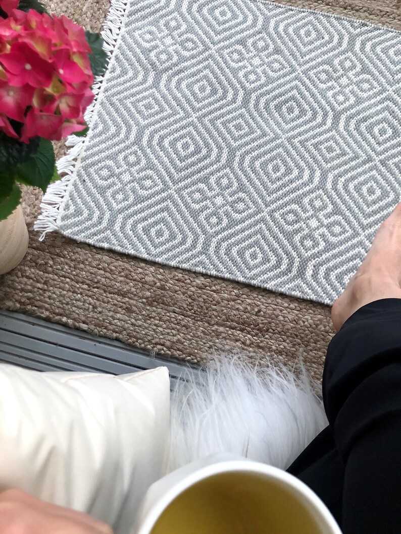 Diamond Pattern Indoor Outdoor Area Rug - Etsy
