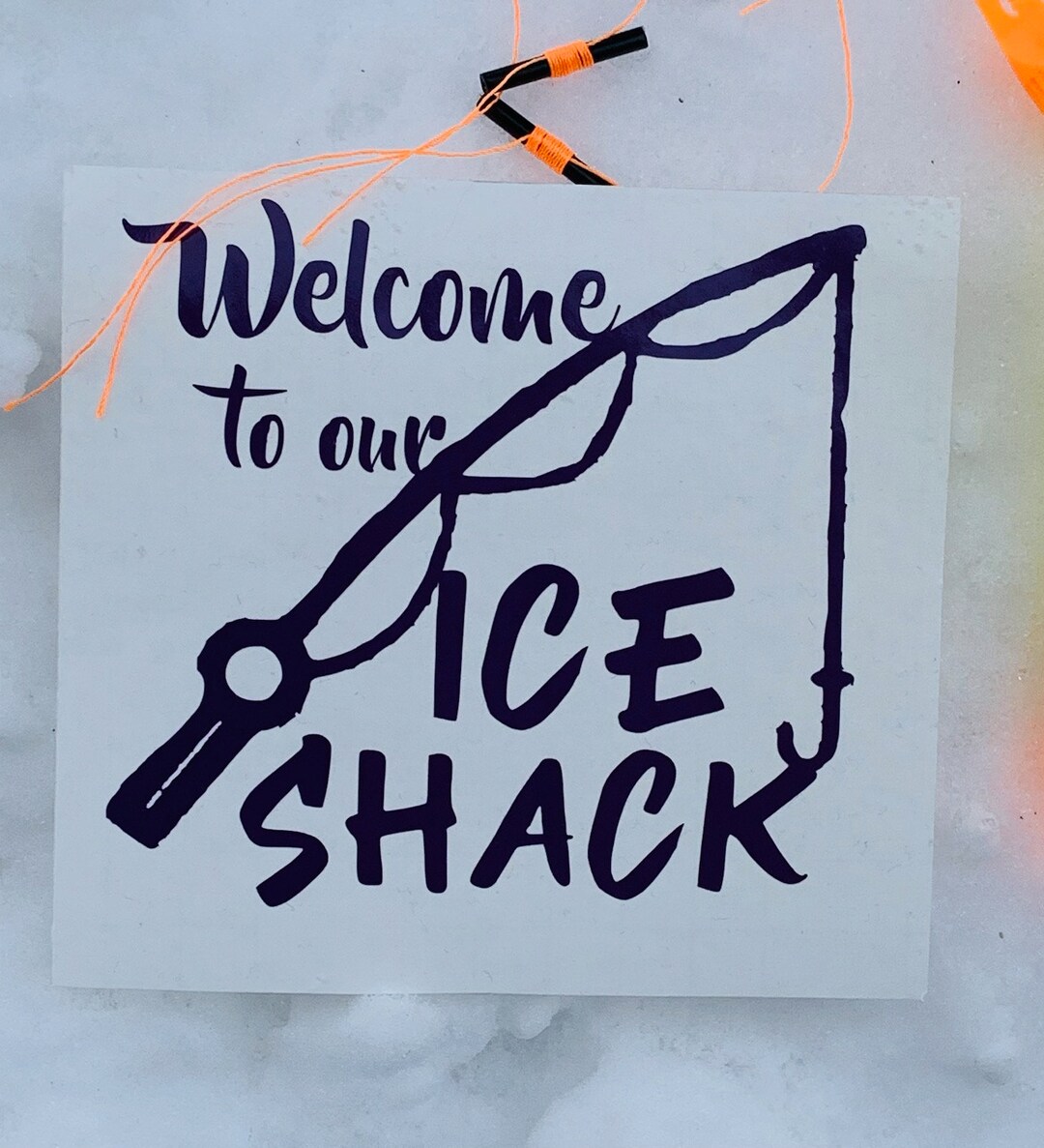 Welcome to Our Ice Shack ice Fishing Decal - Etsy
