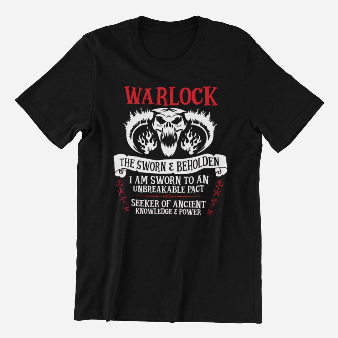 Dungeons and Dragons Warlock T-shirt - Etsy