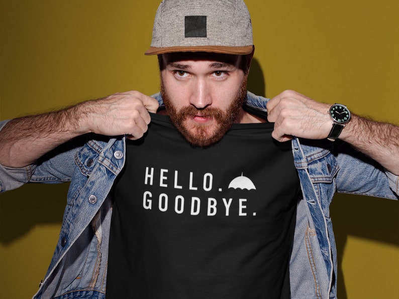 Hello Goodbye Umbrella Academy Inspired Design T-shirt - Etsy