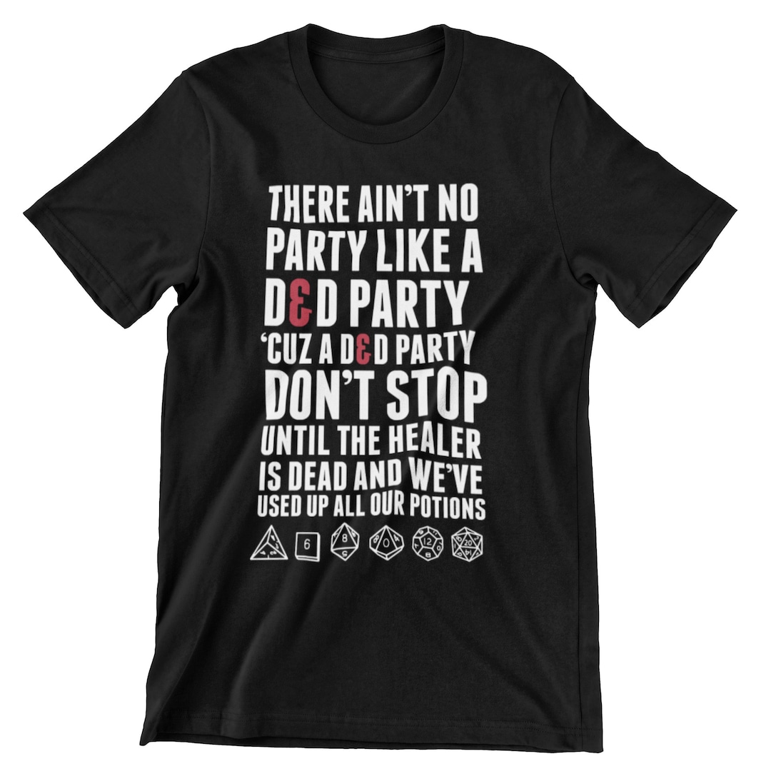 D&D Party T-shirt Dungeons and Dragons Inspired Design - Etsy