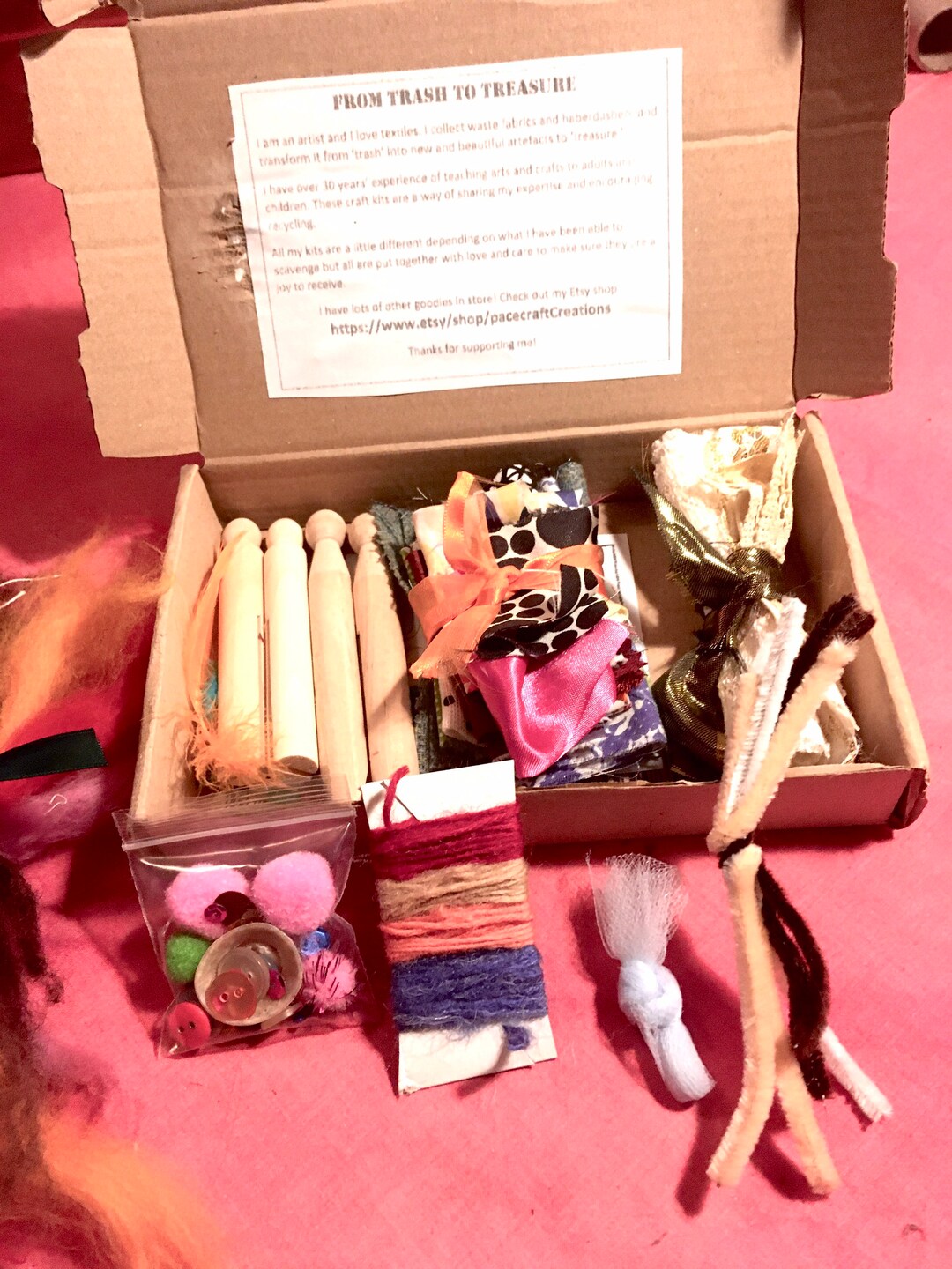 Childrens Craft Kit. Make 2 Cute Worry Dolls to Banish Worries ...