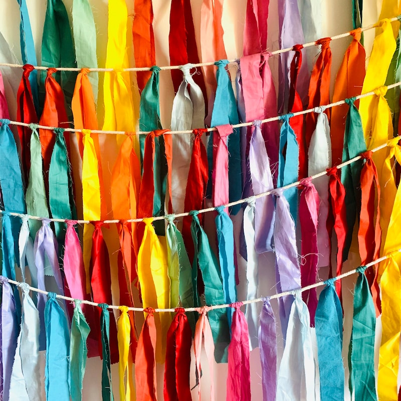 Rainbow Bunting - Etsy