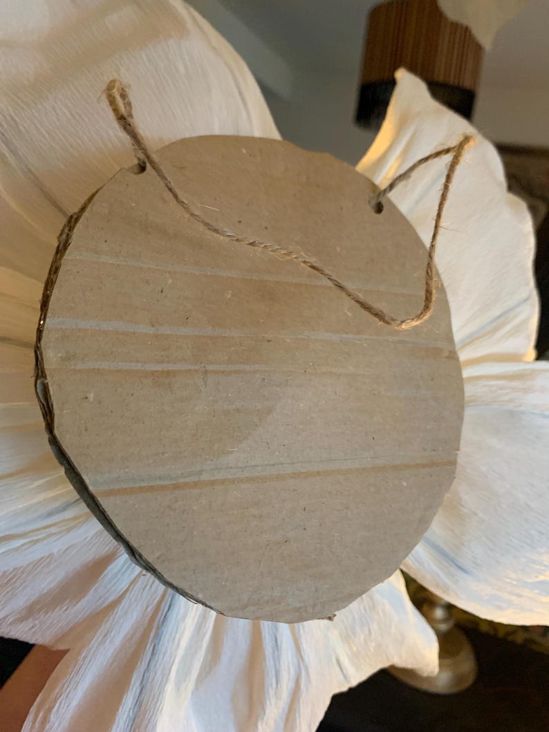 One Oversized Handcrafted Wired Crepe Paper Flower in 4 Different Sizes ...