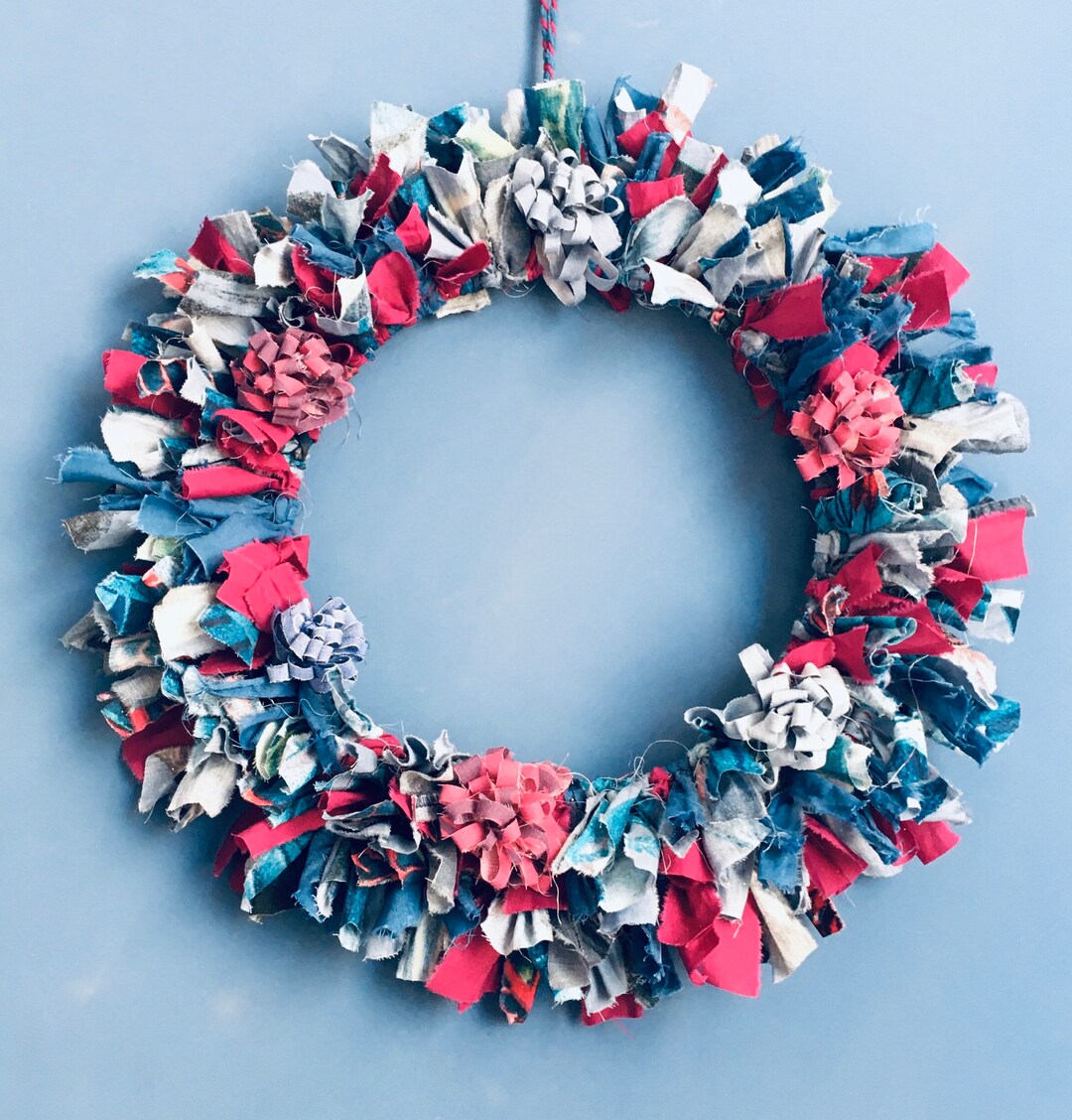 DIY Rag Wreath Craft Kit - Custom Colour Options. Your Colours ...