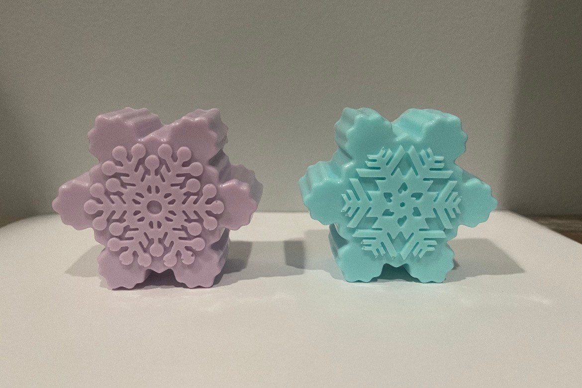 Snow Flakes Soap Frozen Theme Soaps Elsa Soap Favor Disney | Etsy