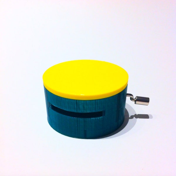 Cylindrical Hand Crank Music Box - Etsy
