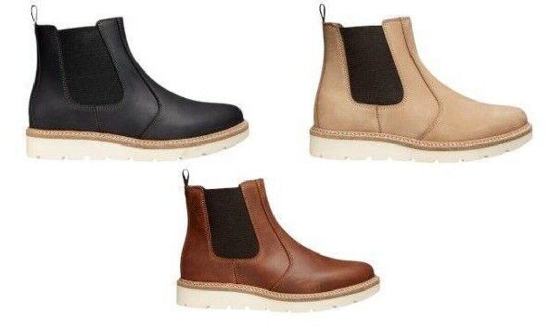 Alpine Design Blaze Chelsea Leather Boot Tan/ Ivory/black Italy Womens ...