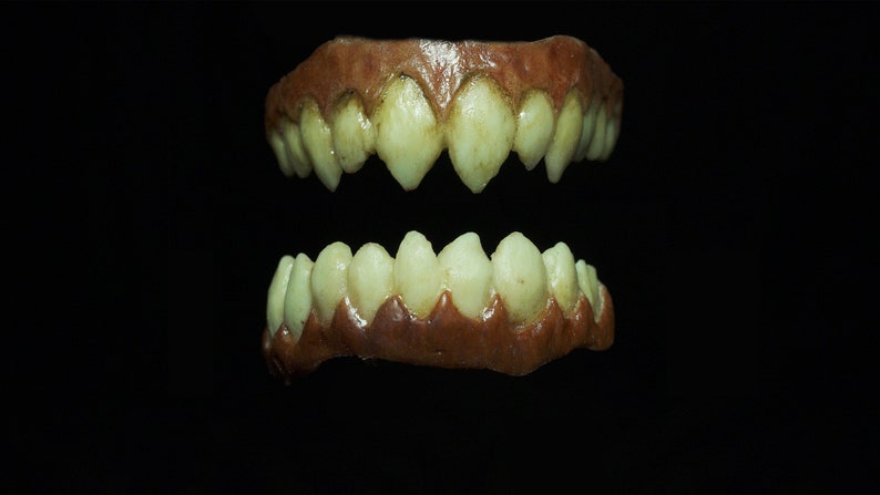 Sharp Monster Teeth film Dentures - Etsy