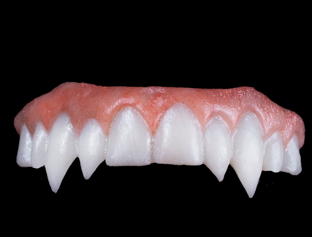 Realistic Double Fangs: Vampire Teeth for Horror Cosplay, Halloween ...