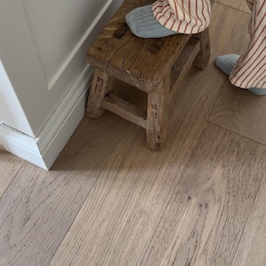 Small Vintage Stool, Kitchen Step Stool, Bathroom Wood Stool, Kitchen ...