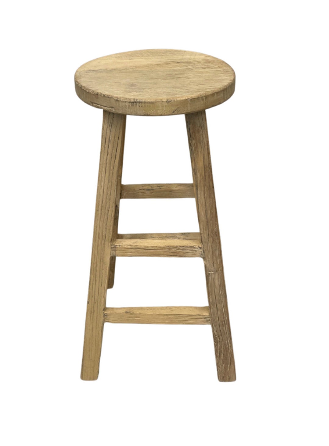 Reclaimed Counter Stool, Reclaimed Kitchen Wood Stool, Antique Bar ...