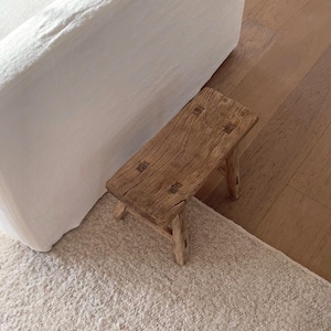 Small Vintage Stool, Kitchen Step Stool, Bathroom Wood Stool, Kitchen ...