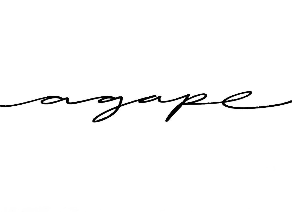 Agape Printable Art 3 Poster Sizes and a Phone Wallpaper | Etsy