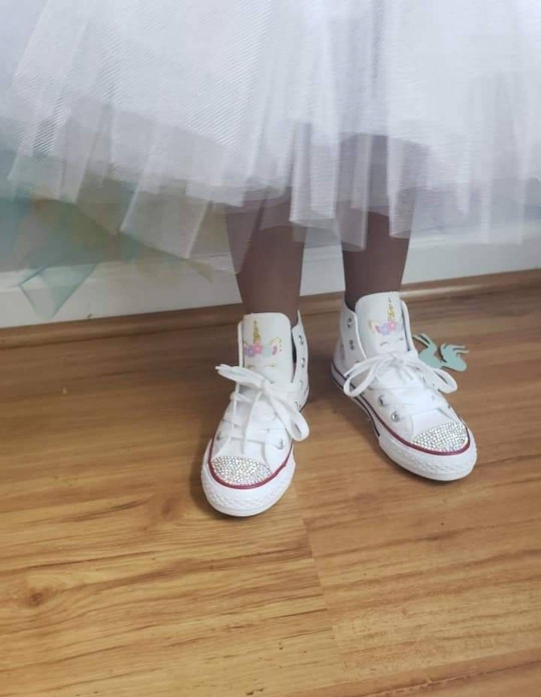 Unicorn Blinged Out Converse Shoes. - Etsy